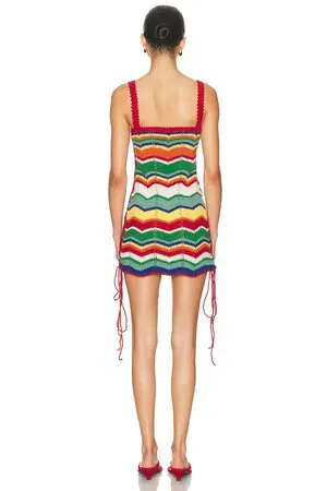 ALL THAT REMAINS Zephyr Crochet Mini Dress - Multi