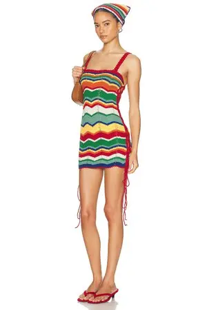 ALL THAT REMAINS Zephyr Crochet Mini Dress