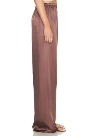 Enza Costa Fluid Twill Pant - Chocolate