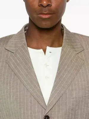 SUNFLOWER Show Pinstripe Blazer - Neutrals