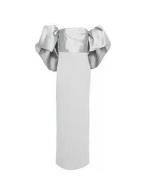 Solace London Floris Draped Maxi Dress