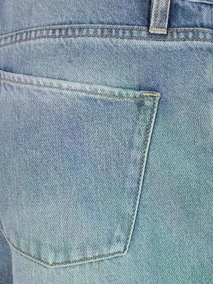 Alice + Olivia Faded-wash Wide-leg Jeans