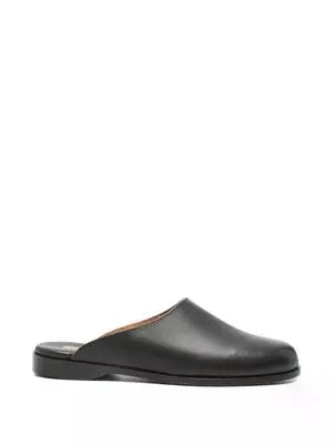 SEBAGO Round-toe Leather Mules