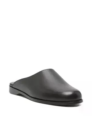 SEBAGO Round-toe Leather Mules