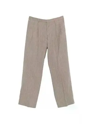 SUNFLOWER Pinstripe Pleated Trousers