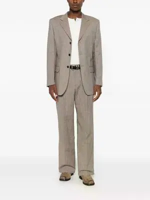 SUNFLOWER Pinstripe Pleated Trousers