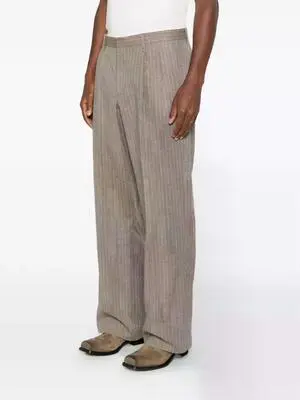 SUNFLOWER Pinstripe Pleated Trousers