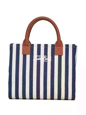 MC2 SAINT BARTH Midi Logo-embroidered Tote Bag - Blue