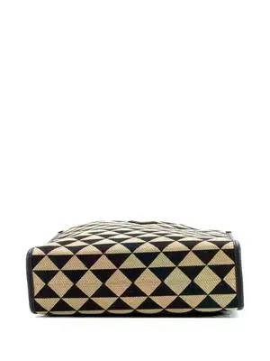 Prada Symbole Jacquard Small Tote Bag - Black
