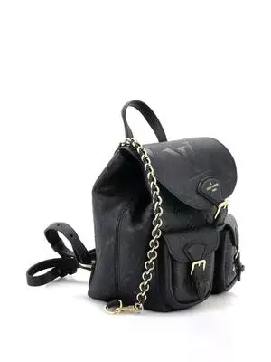 LOUIS VUITTON Monogram Empreinte Leather Backpack - Black