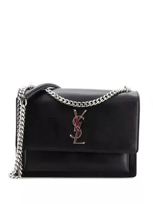 Saint Laurent Sunset Medium Crossbody Bag - Black