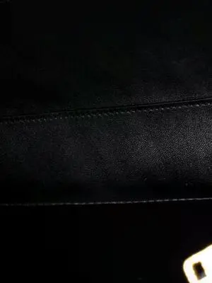 Celine 16 Top Handle Bag Grained Calfskin Medium - Black