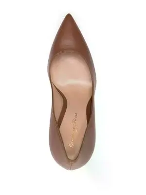 GIANVITO ROSSI 105mm Leather Pumps - Brown