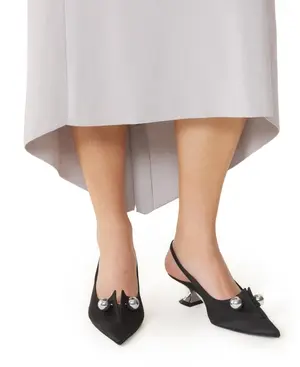 LANVIN Affinity Arch Slingback Pumps