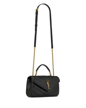Saint Laurent Loulou Top-handle Bag - Black