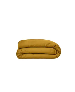 ETTITUDE Cleanbamboo Signature Sateen Duvet Cover, Full/queen Saffron