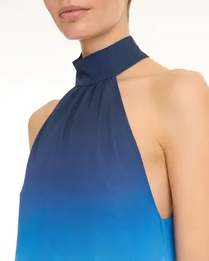 Casablanca Silk Ruffle Dress - Gradient