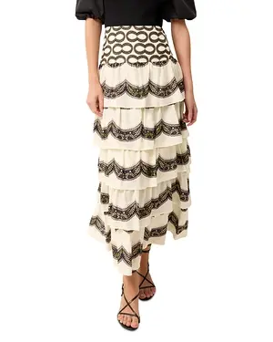 MARIE OLIVER Christie Tiered Skirt