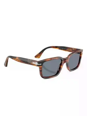 Persol Striped Square Frame Sunglasses
