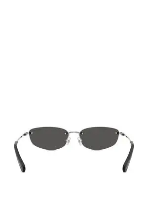 SWAROVSKI Rimless Rectangle Sunglasses