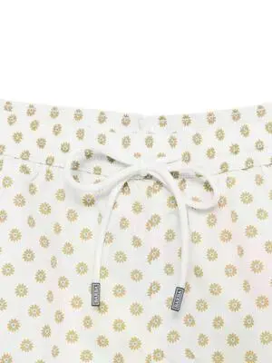 BARBA NAPOLI Floral Print Swim Shorts - Neutrals