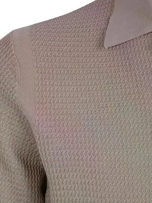 BALLANTYNE Waffle-knit Collared T-shirt