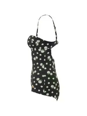 Dolce & Gabbana Floral-print Swimsuit With Dg Logo