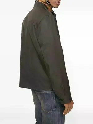 Burberry Tropical Gabardine Bloomsbury Harrington Jacket - Grey