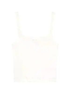 ENTIRE STUDIOS Ribbed Logo-patch Tank Top