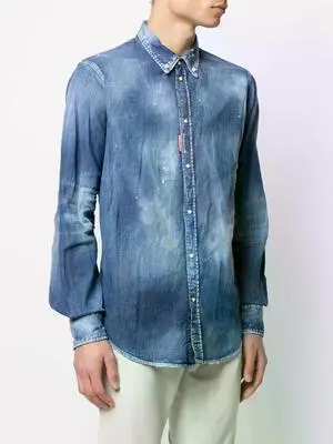 Dsquared2 Distressed Effect Denim Shirt
