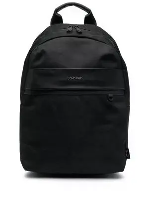 Calvin Klein Logo Plaque Backpack - Black