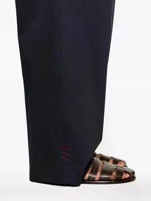 AMARANTO Pleated Straight-leg Trousers