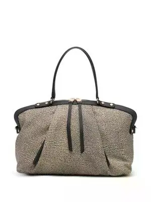 Borbonese Medium Frame Top-handle Tote Bag - Neutrals