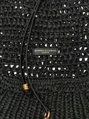 GIANNI CHIARINI Nefeli Woven Straw Tote Bag