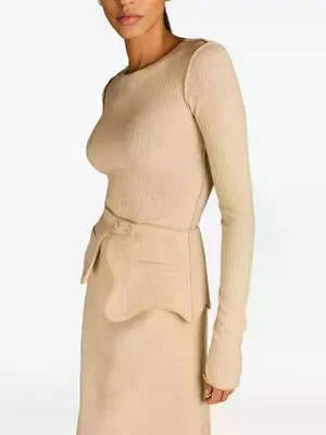 MARK-OFF Chelsea Ribbed-knit Top