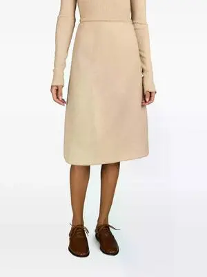 MARK-OFF Ribbed-knit Midi Skirt