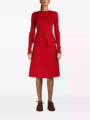 MARK-OFF Brooklyn Ribbed-knit Midi Skirt