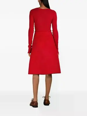 MARK-OFF Brooklyn Ribbed-knit Midi Skirt