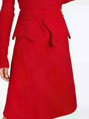 MARK-OFF Brooklyn Ribbed-knit Midi Skirt