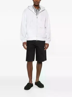 Carhartt Work In Progress Logo-embroidered Zip-up Hoodie