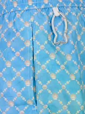 Fedeli Shell-print Swim Shorts