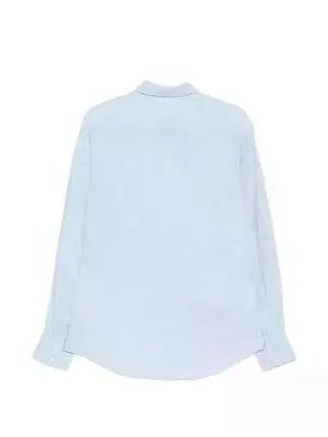 BOSS Logo-embroidered Shirt - Blue
