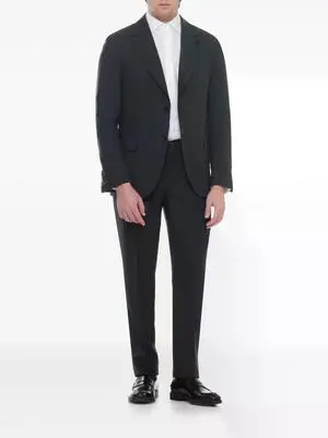 LARDINI Peak-lapel Wool Suit - Blue