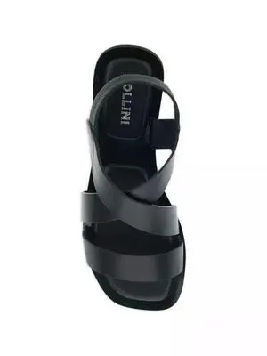 POLLINI Crossover-strap Slingback Sandals