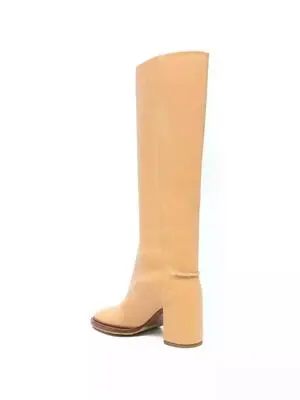 Chloé Grained Leather Boots