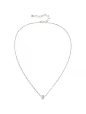 Nina Ricci 1980 Round Pendant Necklace - Silver