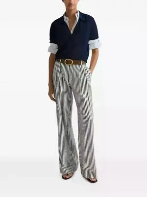 TWP Sequin-embellished Striped Trousers