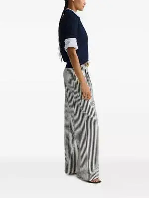 TWP Sequin-embellished Striped Trousers