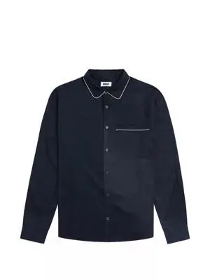 KROST Piped-trim Patch-pocket Shirt - Blue