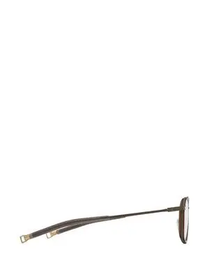Dita Geometric-frame Glasses - Brown